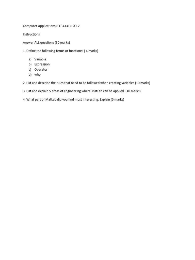 Eit 4331 - Jan-April Cat 2 | PDF