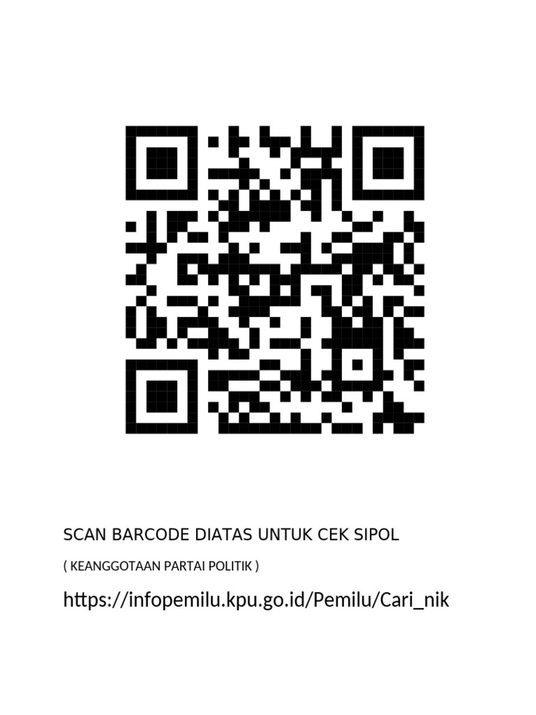 Scan Barcode Untuk Cek Sipol | PDF