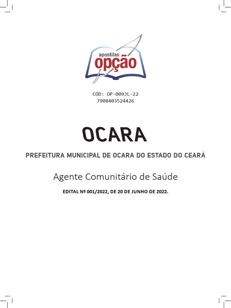 Op 009jl 22 Ocara Ce Agt Saude | PDF