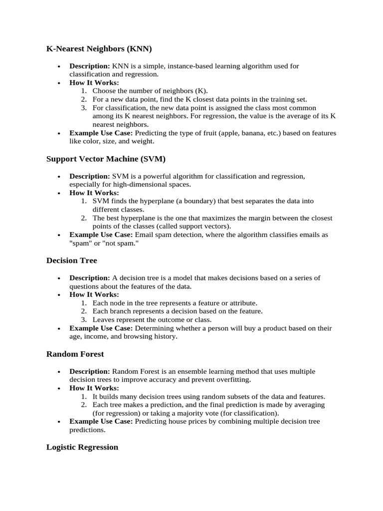 Interview AI Algo | PDF | Statistical Classification | Support Vector ... Interview AI Algo | PDF | Statistical Classification | Support Vector ...