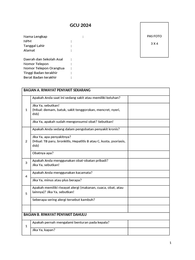 Gcu 2024 | PDF