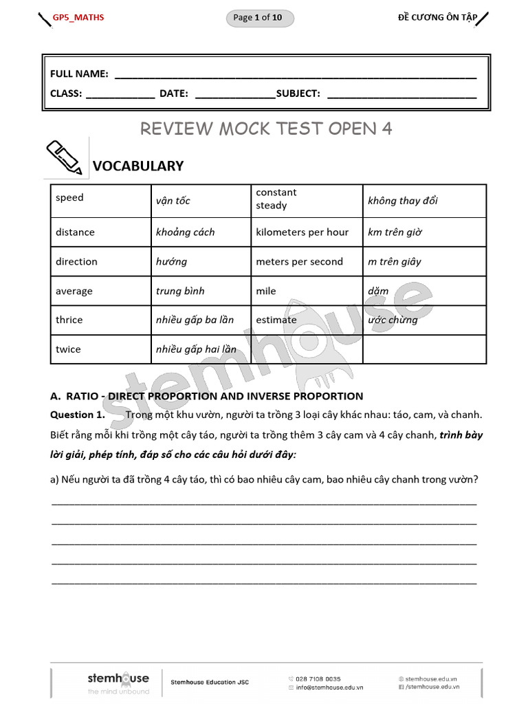 GP5 - On Tap - Mto4 - Maths | PDF | Vietnam