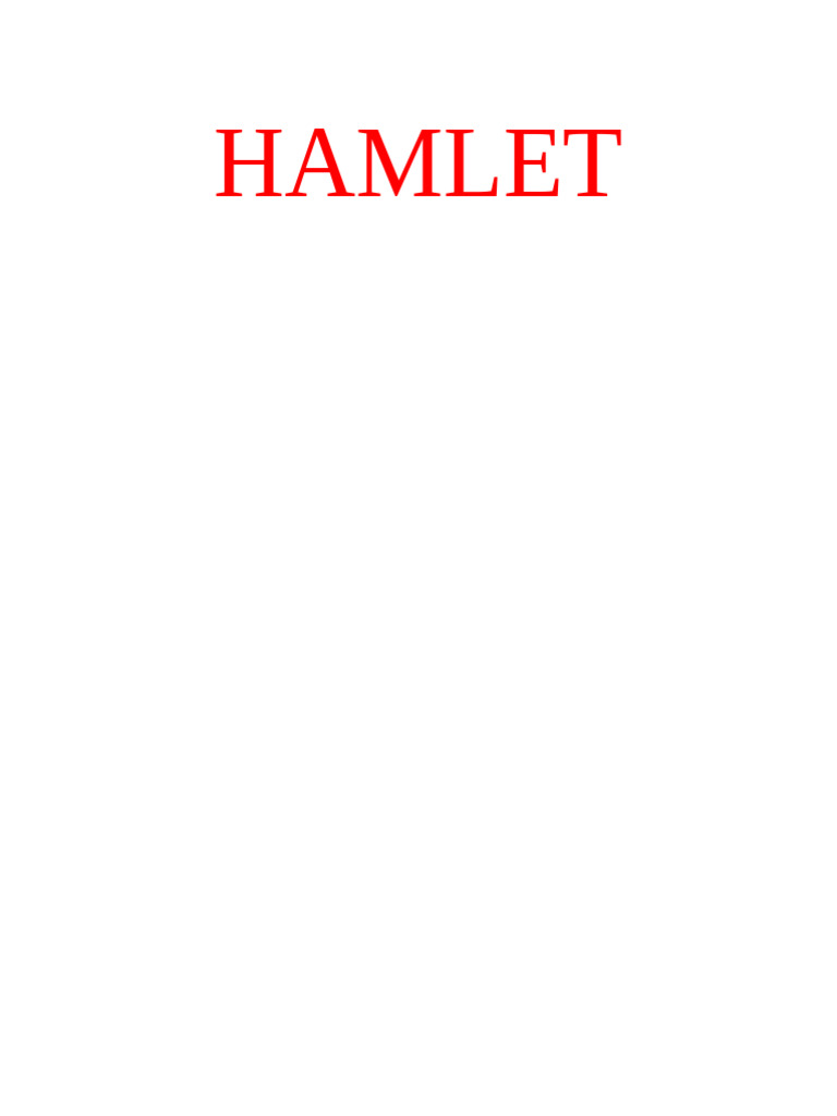 HAMLET | PDF