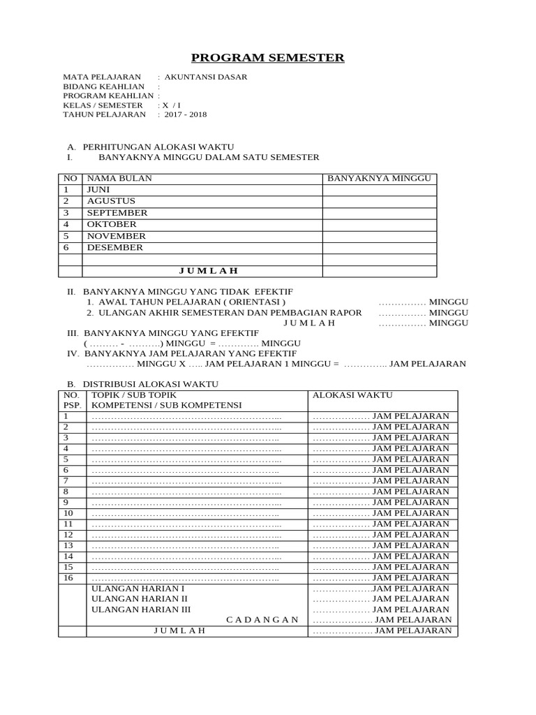 Program Semester | PDF
