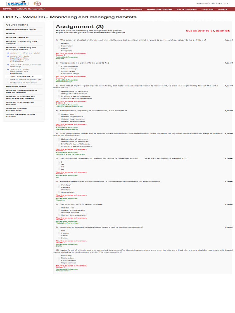 Noc19 bt32 Assignment Week 3 | PDF