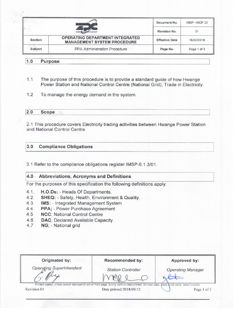 PPA Administration Procedure | PDF