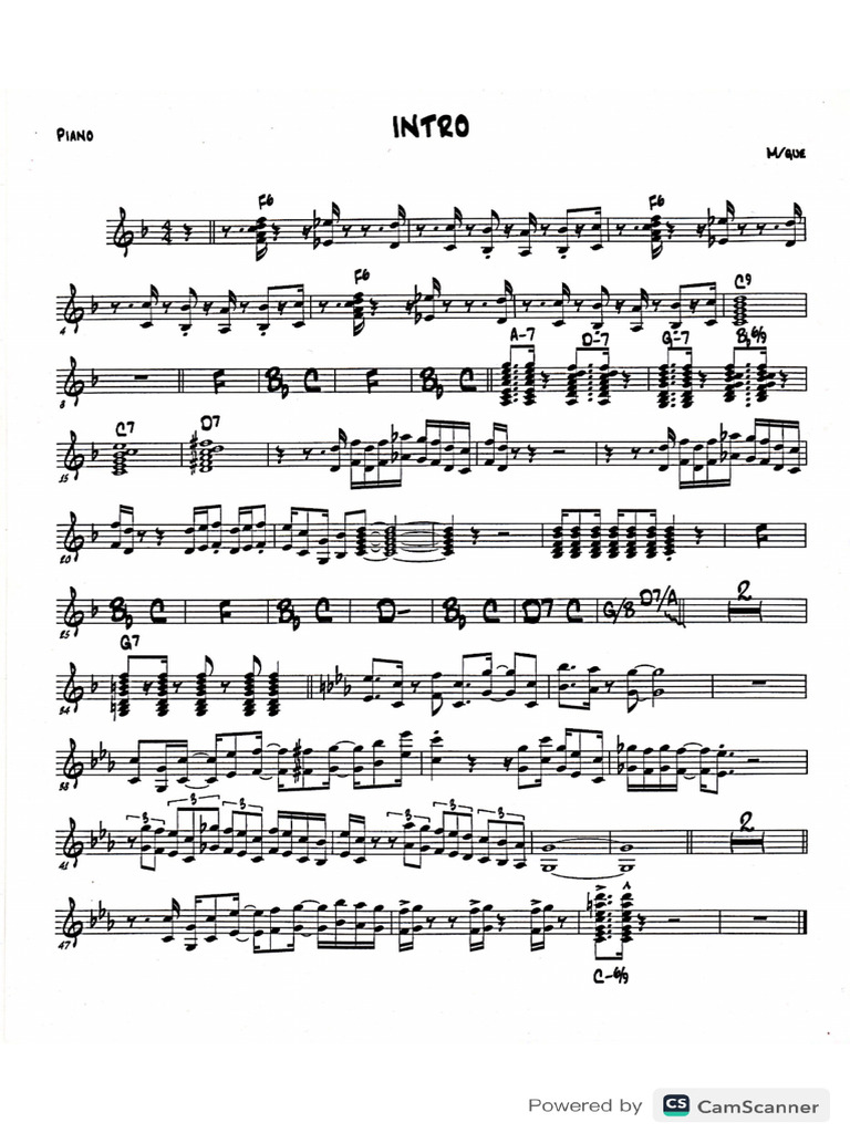 INTRO - Piano | PDF