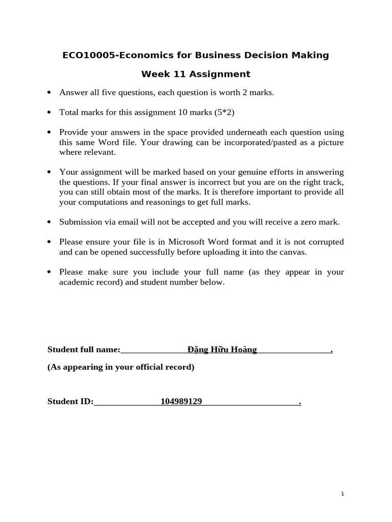 Week 11 Take Home Assignment Questions-Semester 1 2024-1 | PDF