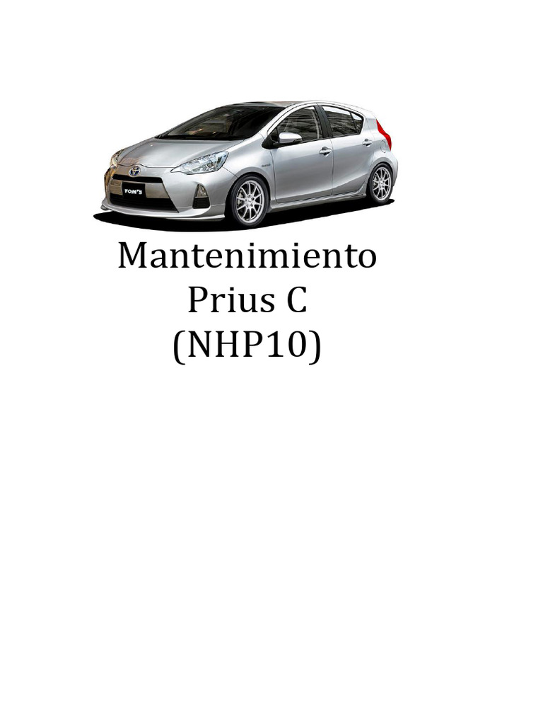 Prius-C NHP10 | PDF