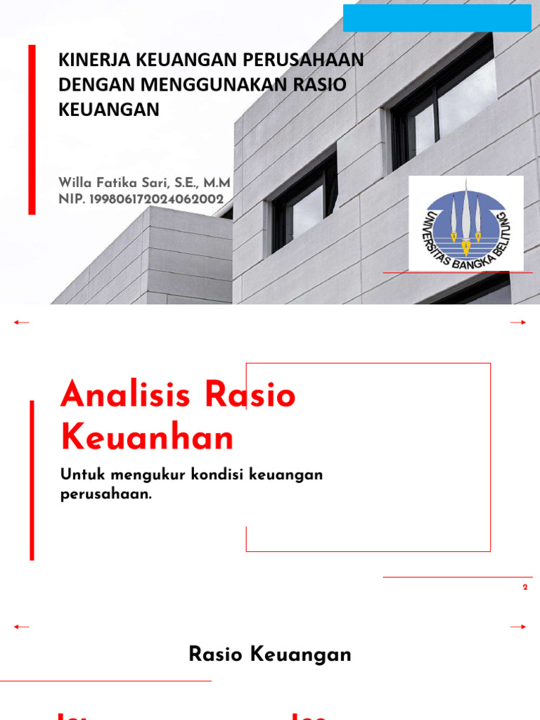 Analisis Rasio Keuangan Perusahaan | PDF