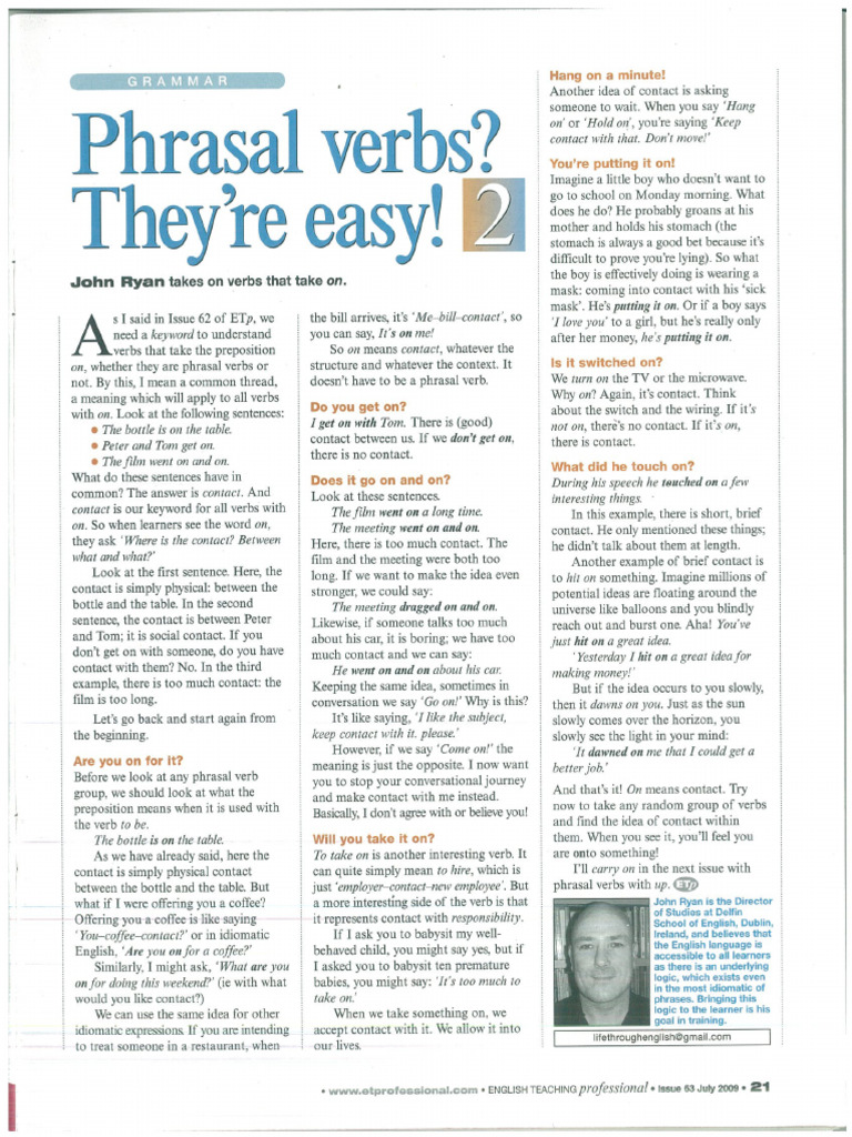 Read It ! Phrasal Verbs 2 | PDF