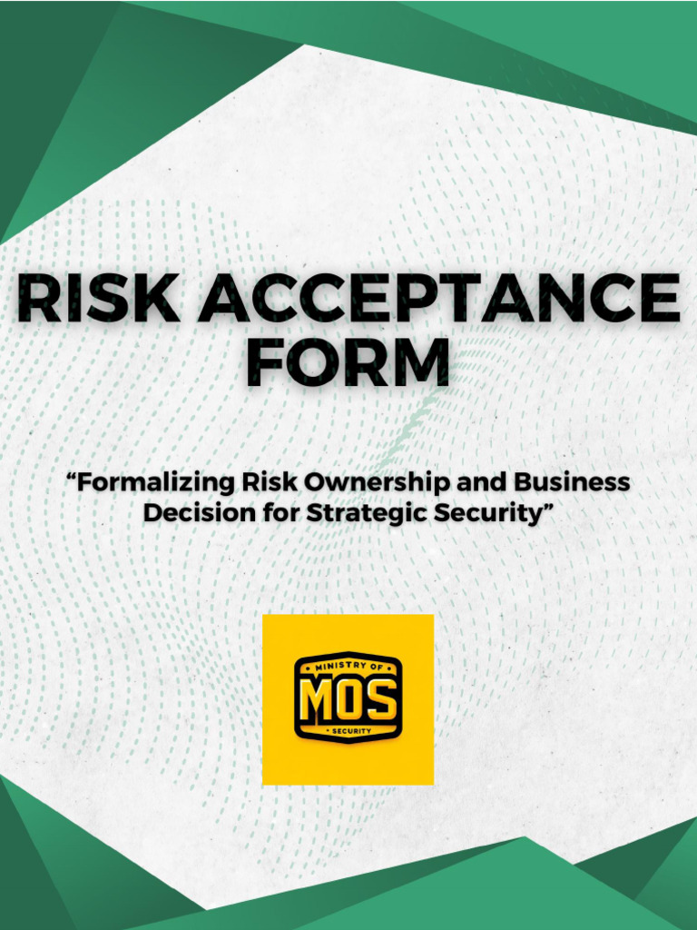 Risk Acceptance Form | PDF