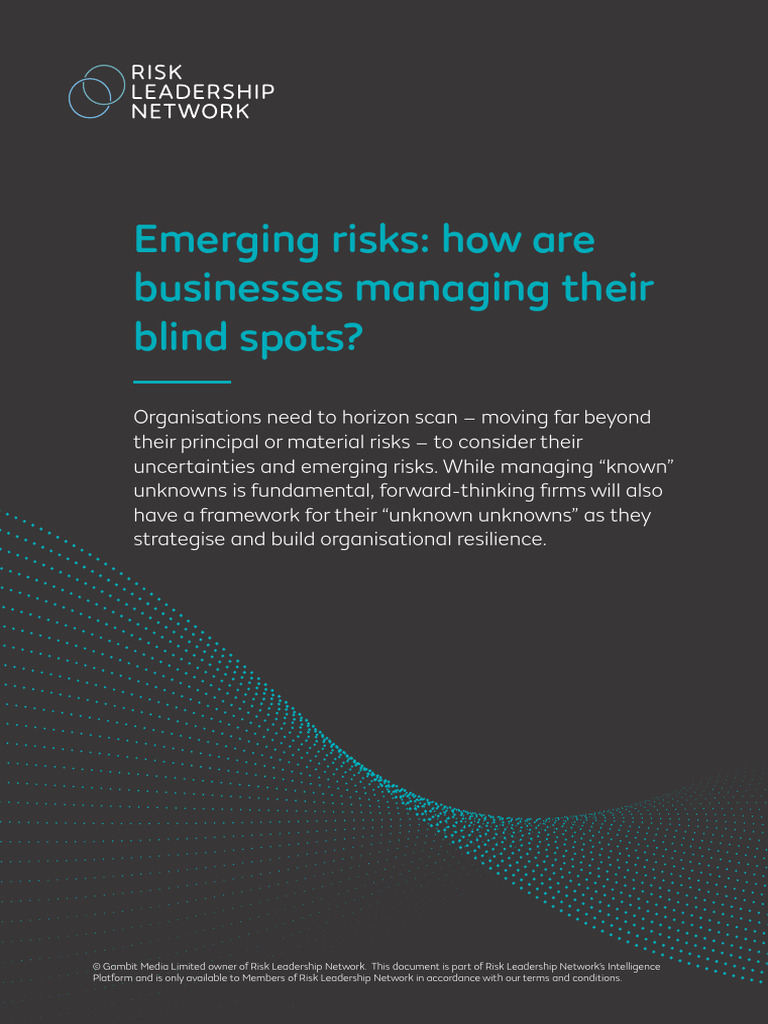 Emerging Risks in Business | PDF