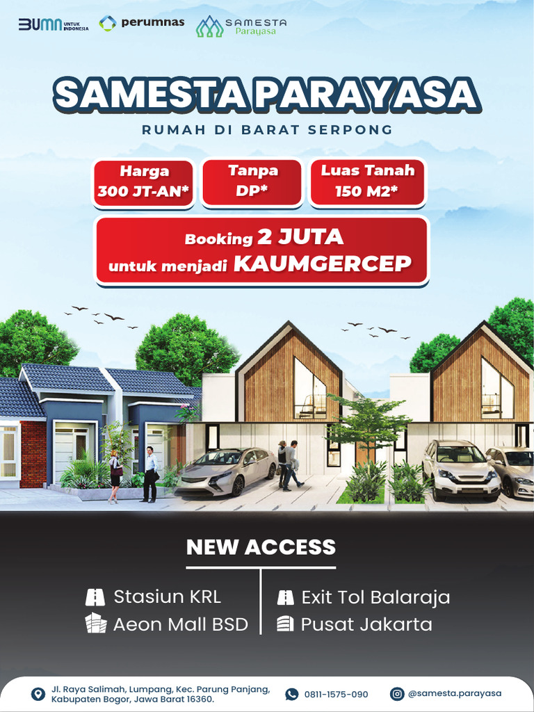 Perumnas Samesta Parayasa Parung Panjang - E-Brochure | PDF