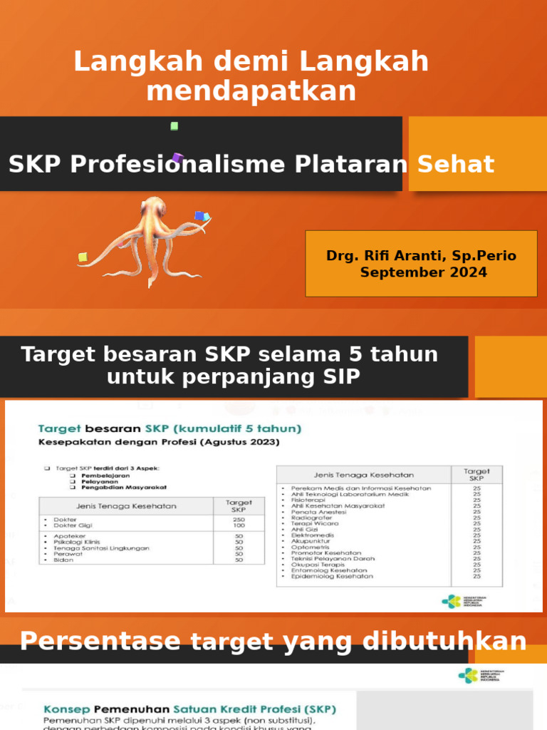 Langkah Demi Langkah Mendapatkan SKP Profesionalisme Pelataran Sehat | PDF