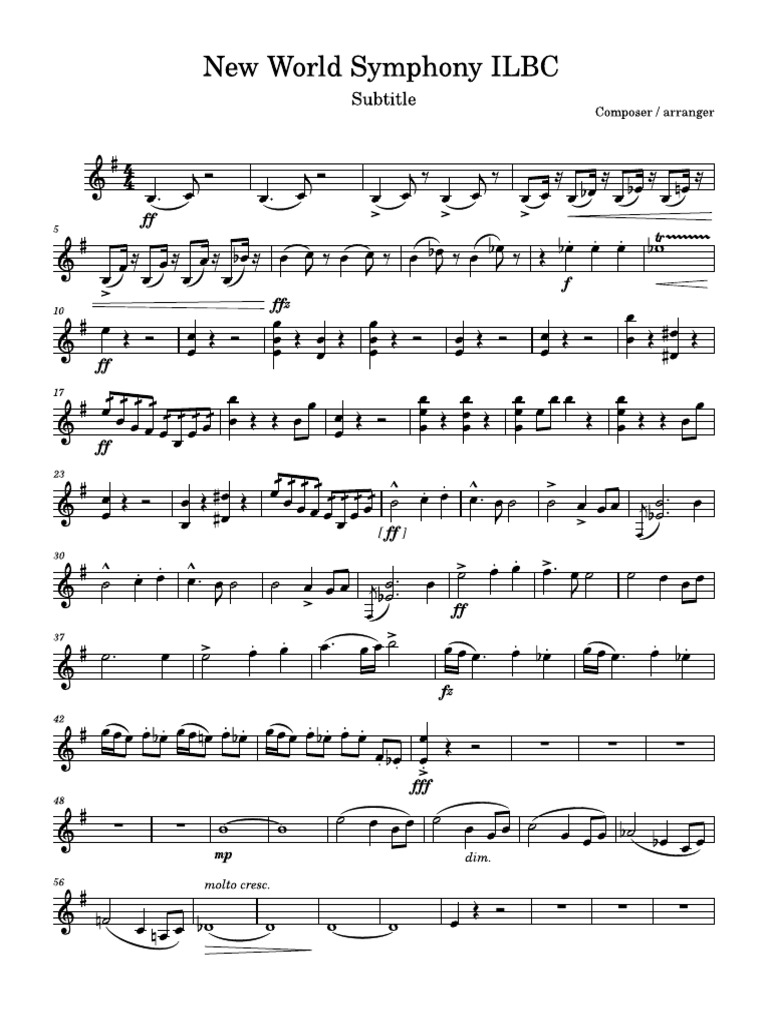 New World Symphony (Violin) | PDF