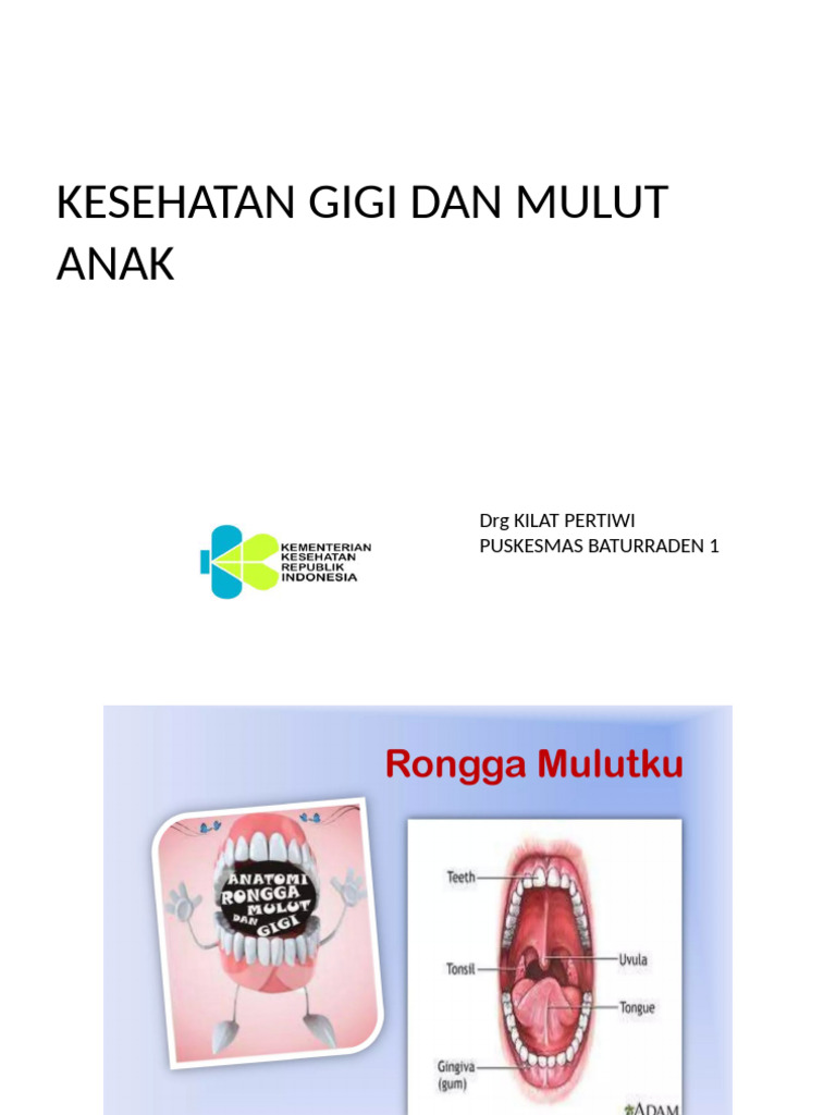 Kesehatan Gigi Dan Mulut Anak | PDF