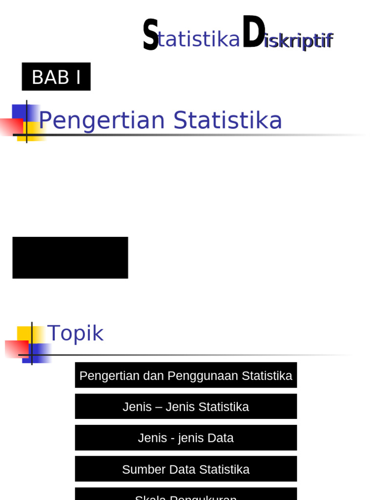 Bab1. Pengertian Statistika | PDF
