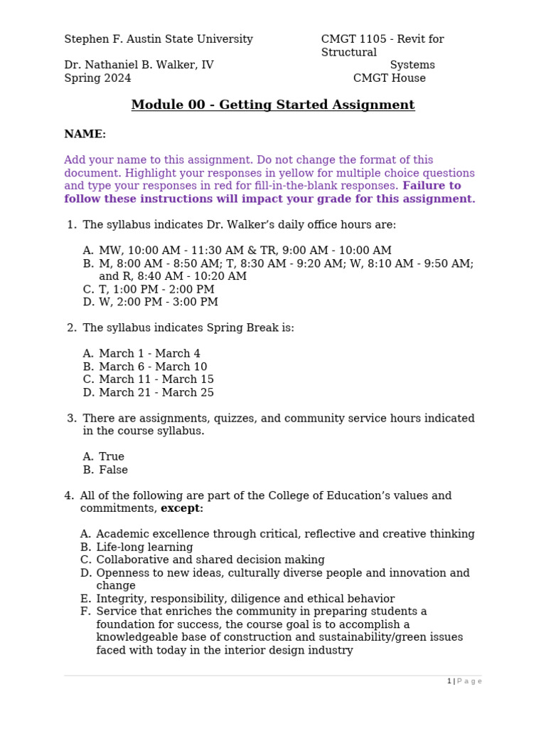 Getting Started Assignment | PDF Getting Started Assignment | PDF