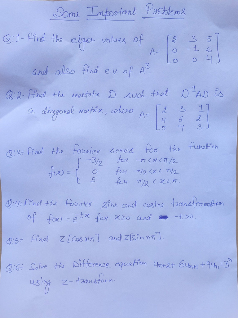 important problems | PDF