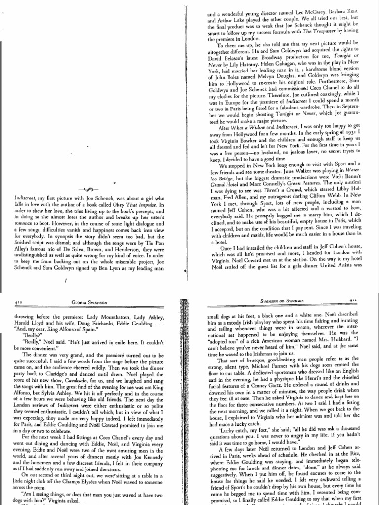 Swanson On Swanson - Part II | PDF