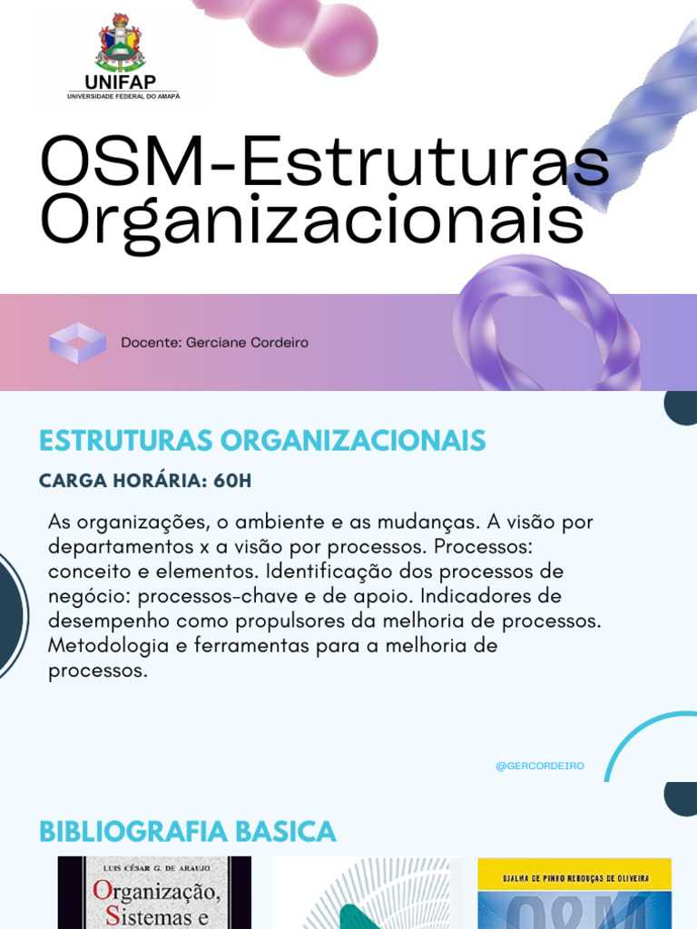 OSM Estruturas organizacionais | PDF