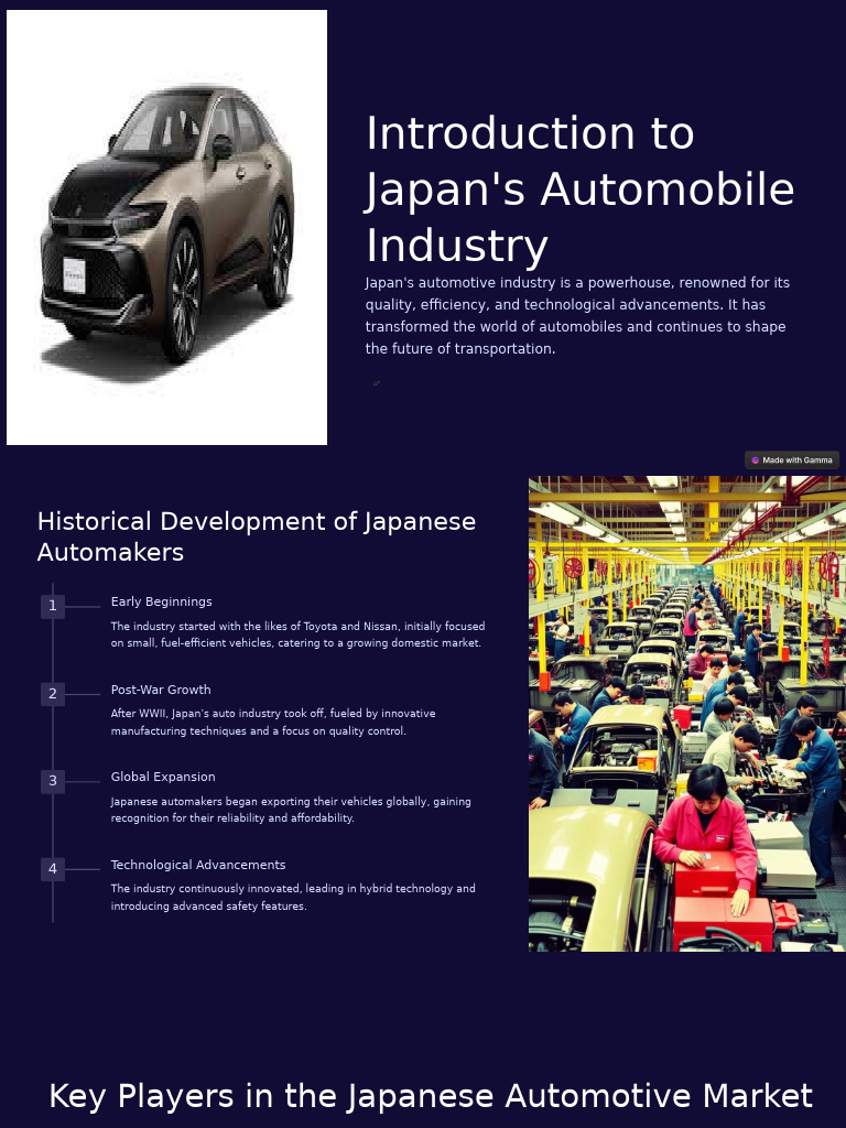 Overview of Japan's Automotive Industry | PDF | Automotive Industry ...