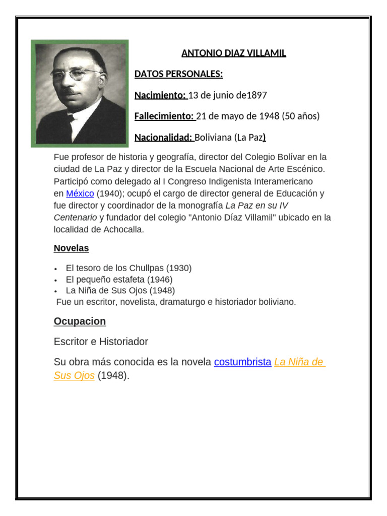 Antonio Diaz Villamil | PDF