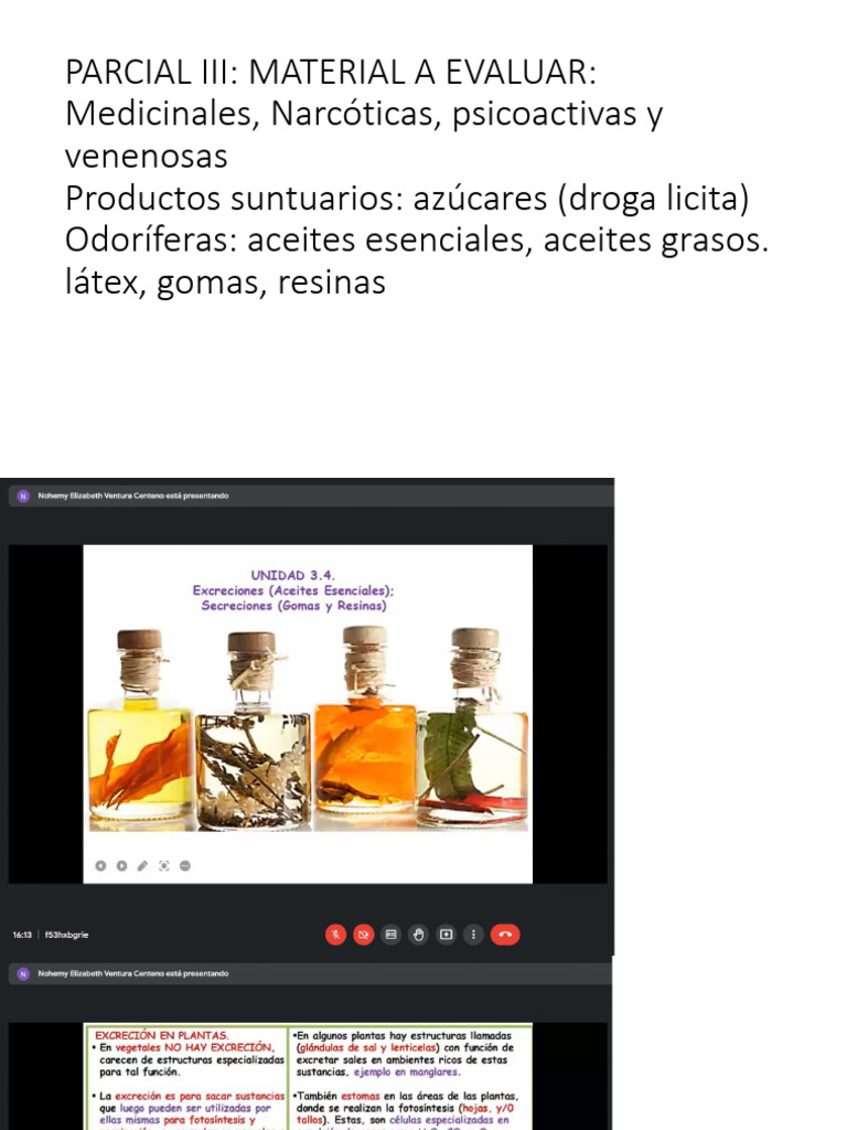 Excreciones (Aceites E) y Secreciones (Gomas y Resinas) | PDF