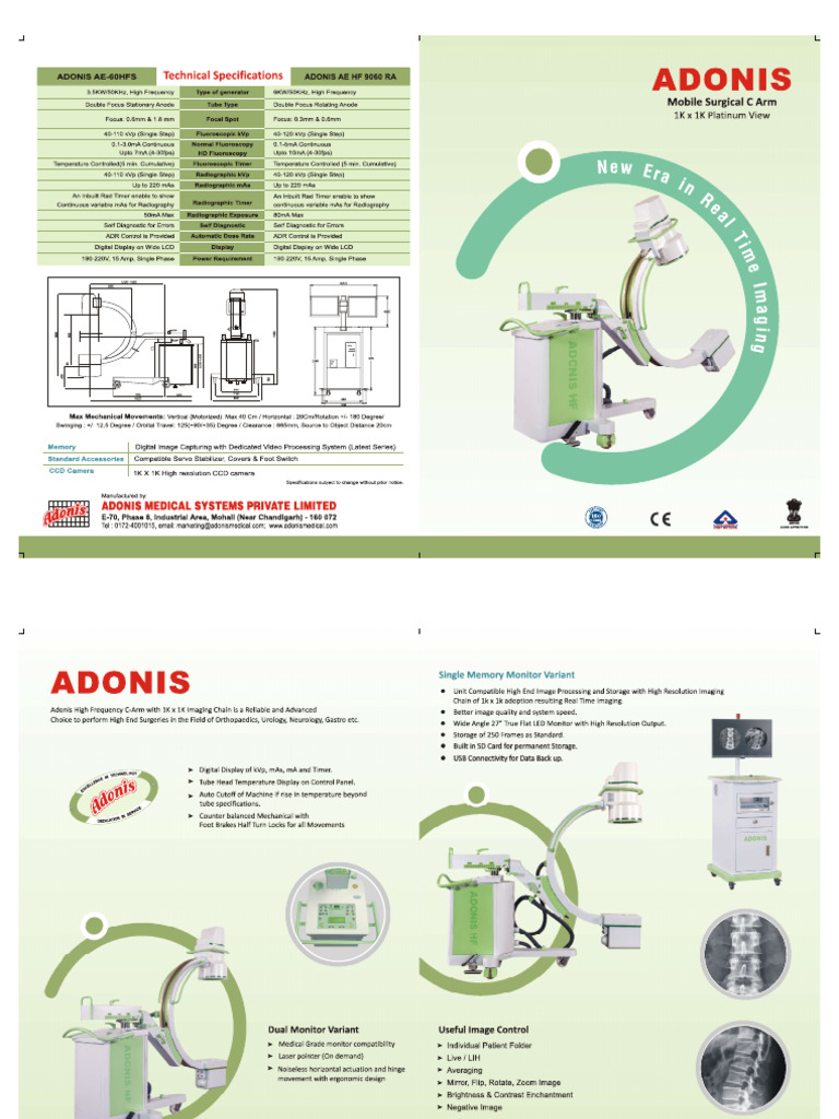 Adonis C-Arm 3.5 & 6kW | PDF
