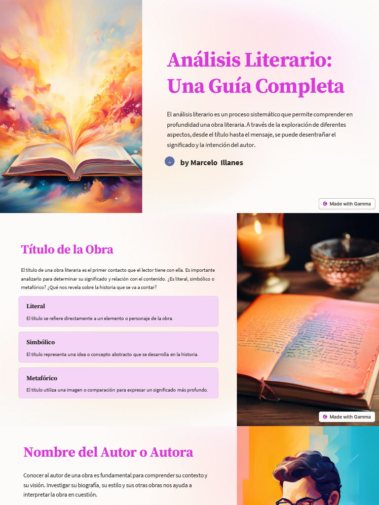 Analisis Literario Una Guia Completa | PDF | Autor | Clásicos