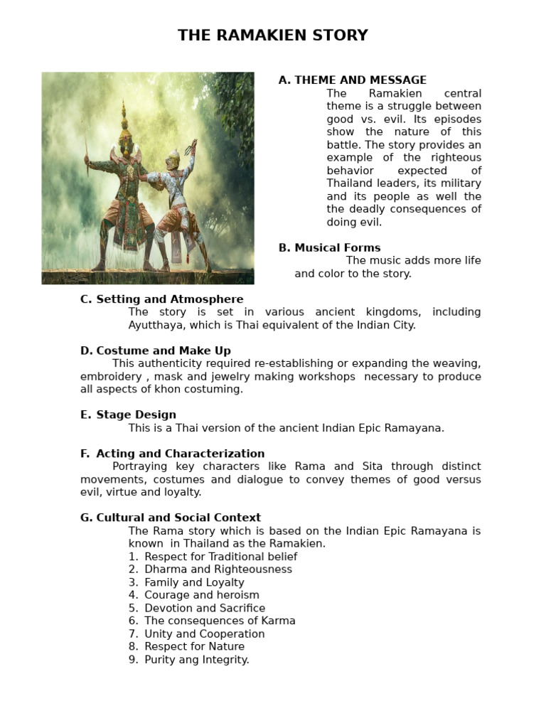 The Ramakien Story | PDF