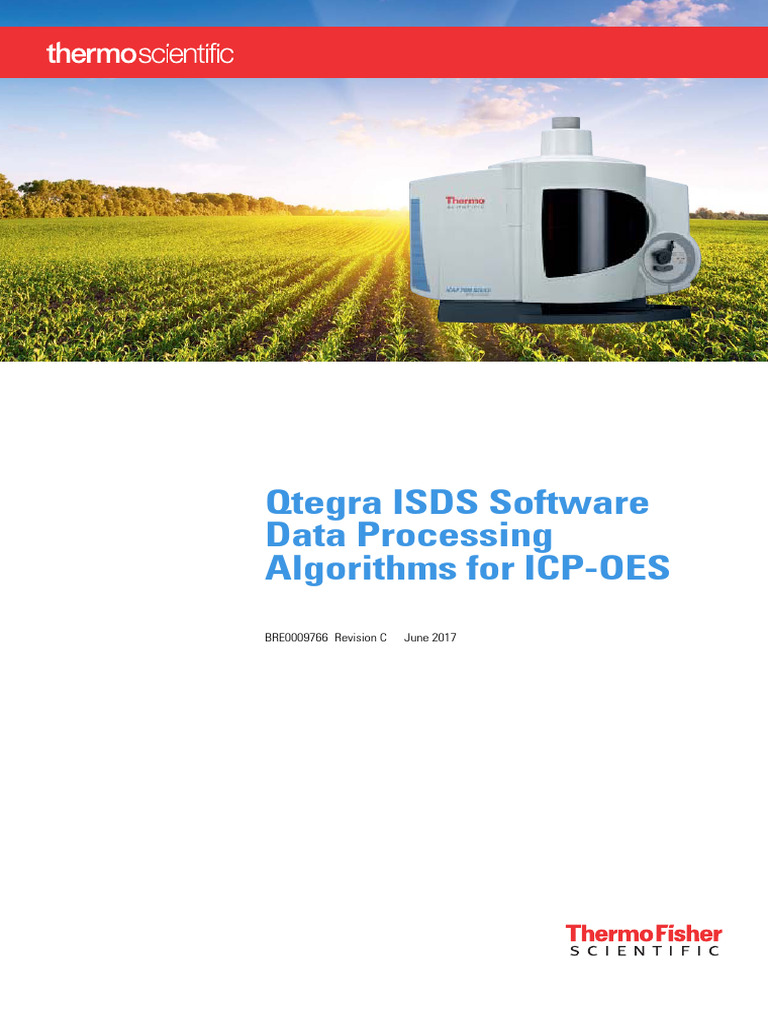 BRE0009766 Qtegra Algorithms For ICP-OES Rev C | PDF | Errors And ...