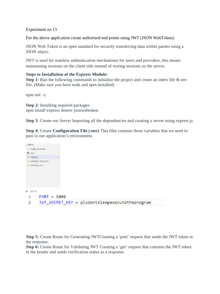 Experiment No 13 | PDF