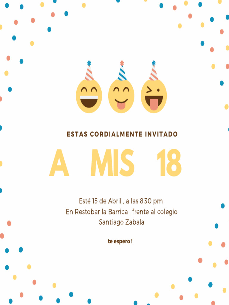Estas Cordialmente Invitado | PDF