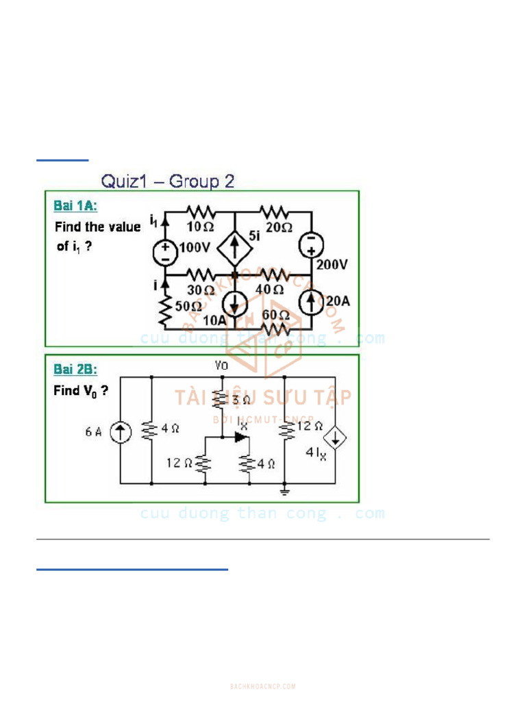 Giai Tich Mach Le Minh Cuong Quiz Solution1 Ok (Cuuduongthancong - Com) | PDF