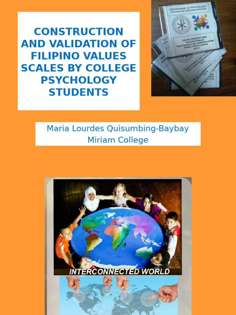 Filipino Values Scales by Students | PDF | Validity (Statistics ...