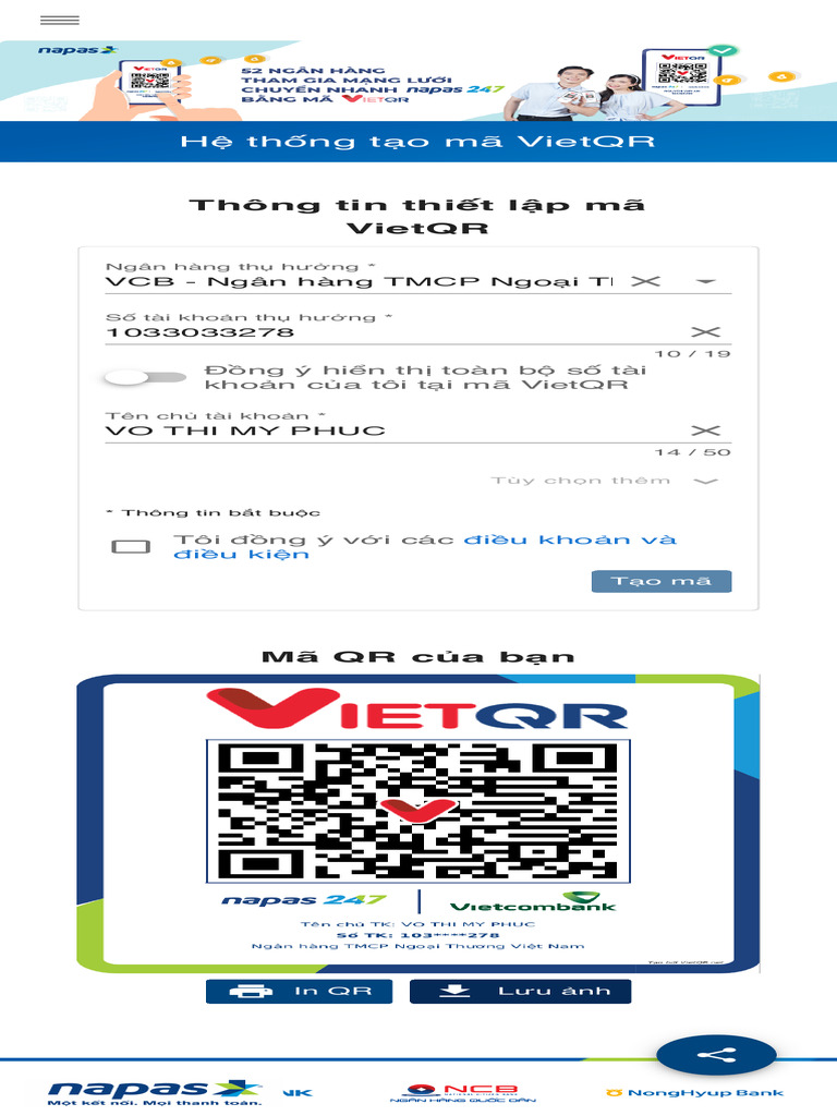 VietQR Portal | PDF