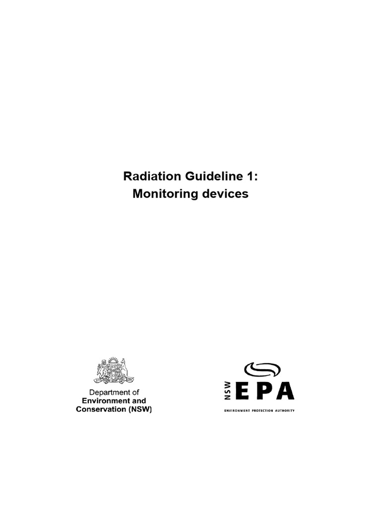 Radiation Monitoring Device Guidelines | PDF | Calibration ...