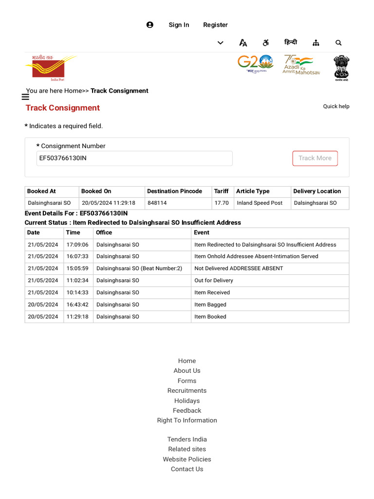 Track Consignment: You Are Here Home | PDF