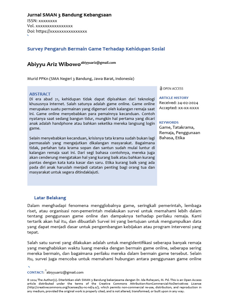 Artikel Portofolio Dan Penugasan P5 Untuk Ujian Sekolah - Abiyyu Ariz Wibowo | PDF