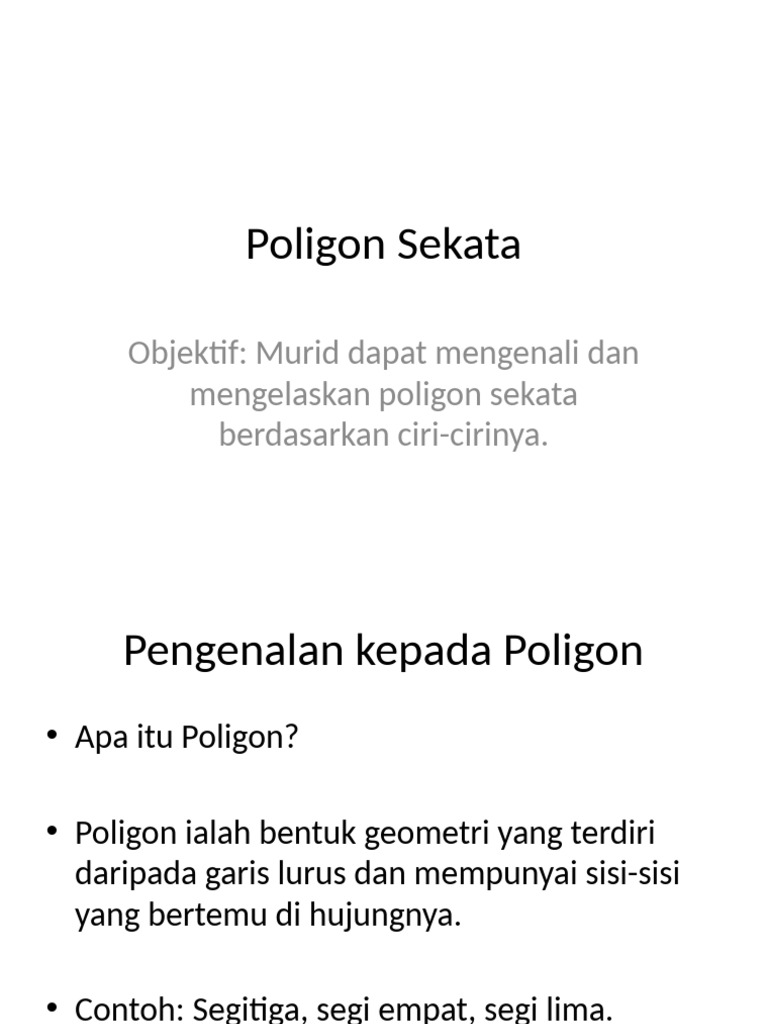 Ciri dan Contoh Poligon Sekata | PDF | Art