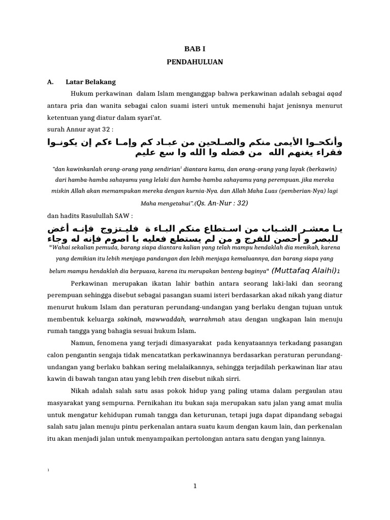 Makalah Nikah Sirri | PDF