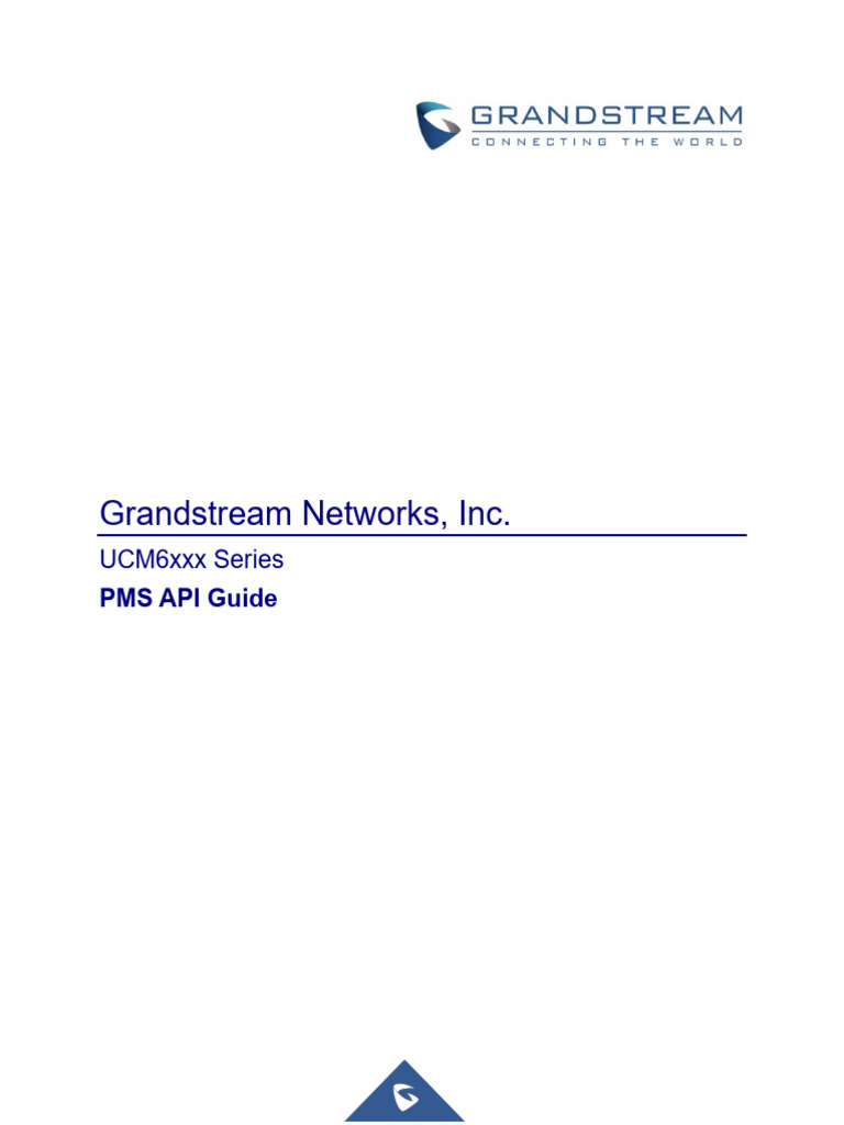 GRANDSTREAM UC6510 PMS - API - Guide | PDF