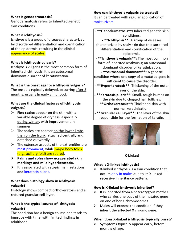 What is Genodermatosis | PDF