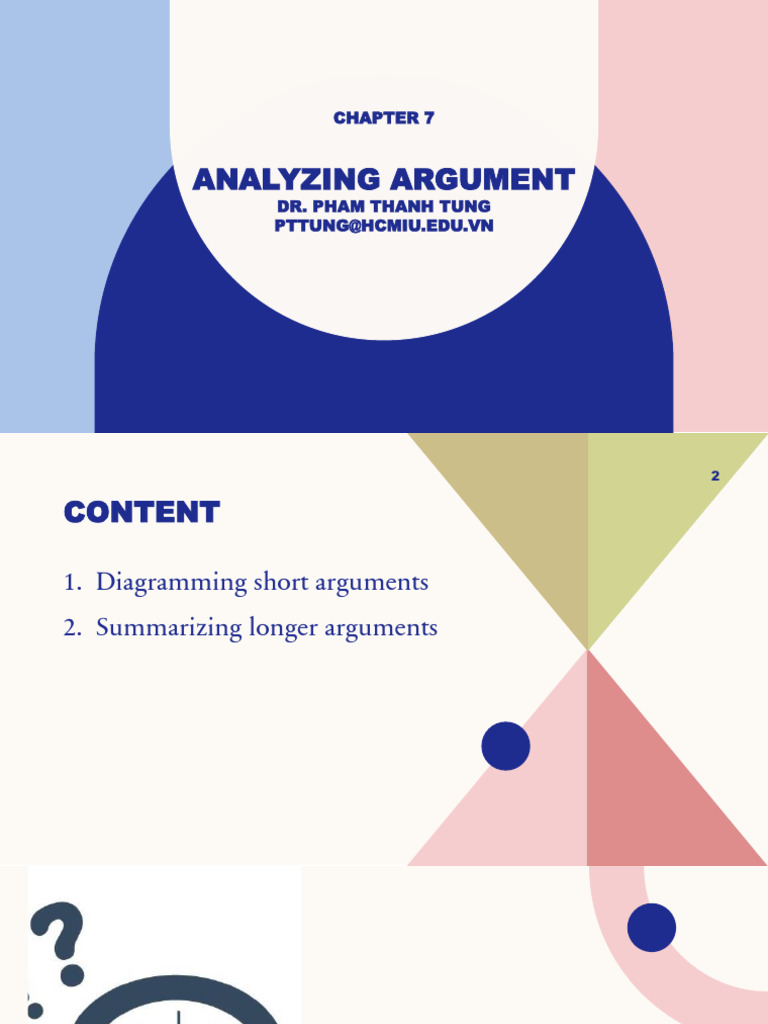 CHAPTER 7.1 - ANALYZING ARGUMENTS | PDF CHAPTER 7.1 - ANALYZING ARGUMENTS | PDF