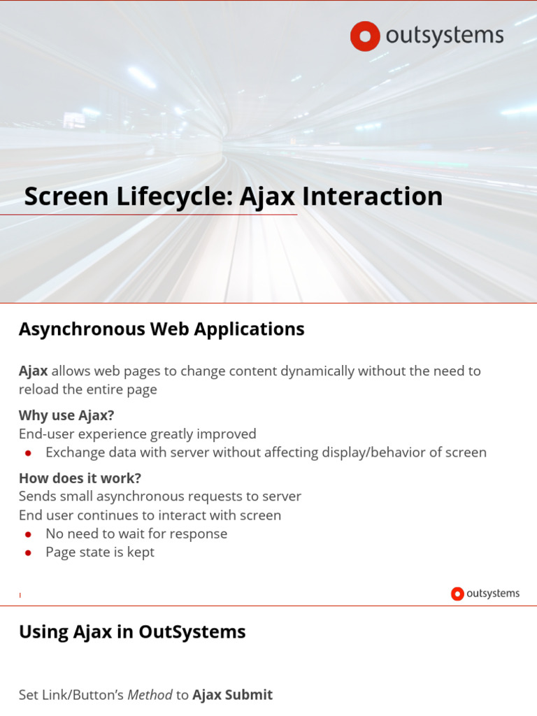 Screen Lifecycle Ajax Interaction | PDF