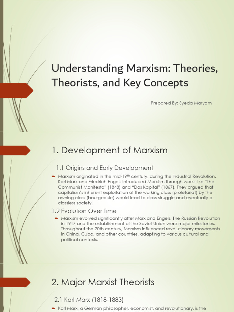 Presentation of Marxism literary theory | PDF