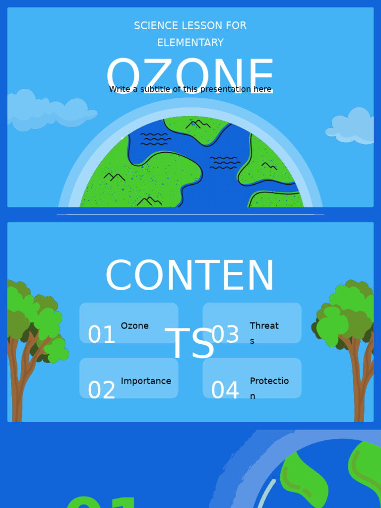 Simple Illustrative Science Lesson For Elementary - Ozone Layer | PDF