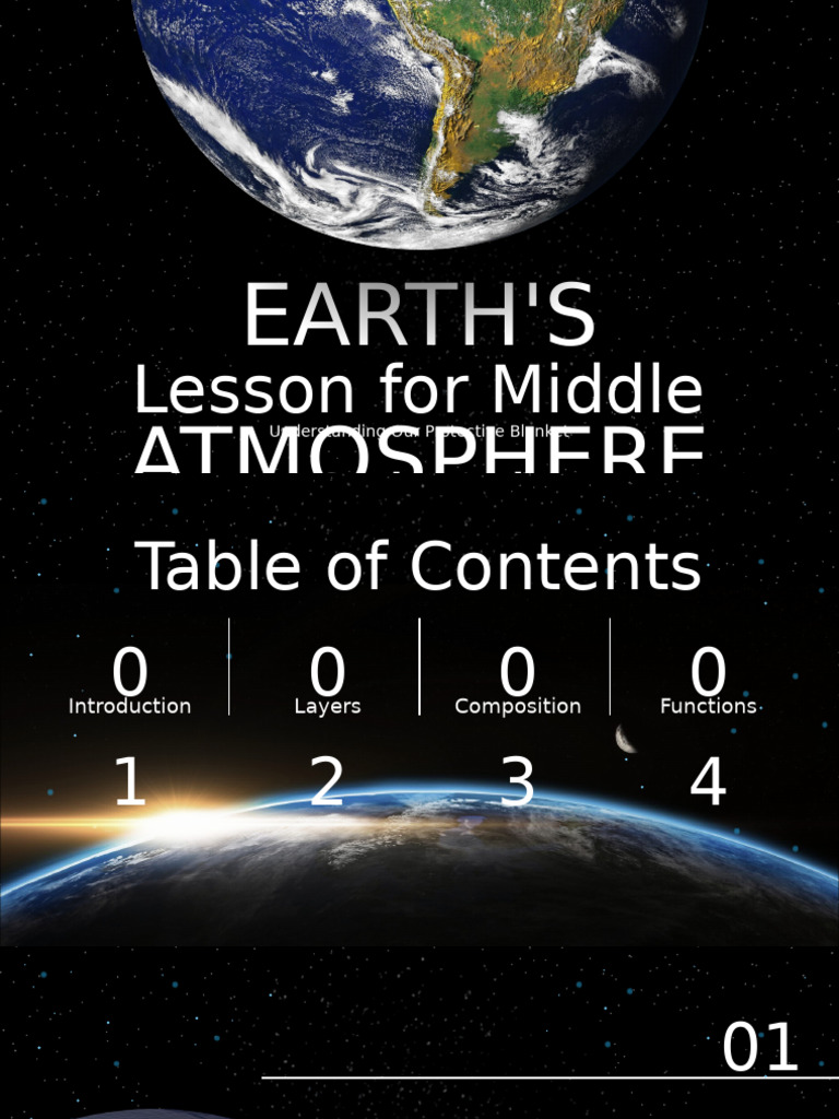 Dark Modern Earth's Atmosphere Lesson For Middle School | PDF